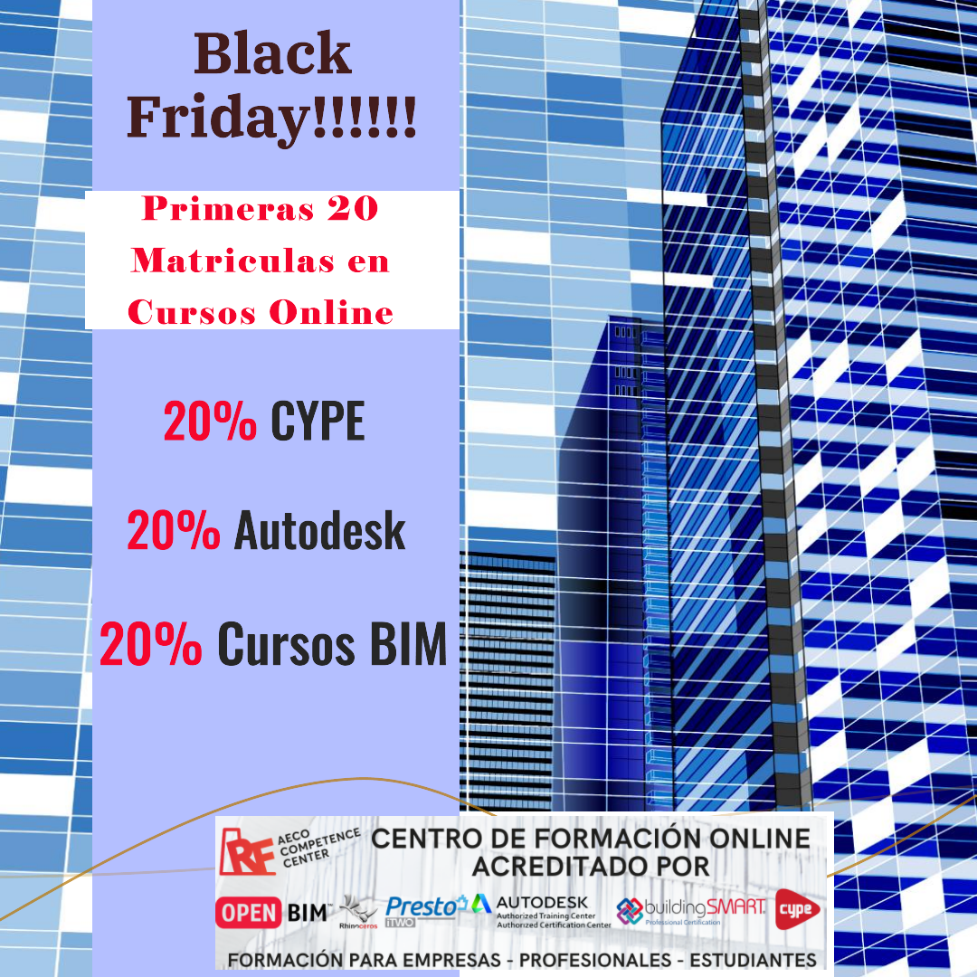 Ofertas Black Friday Formación BIM, Masters y Cursos Acreditados